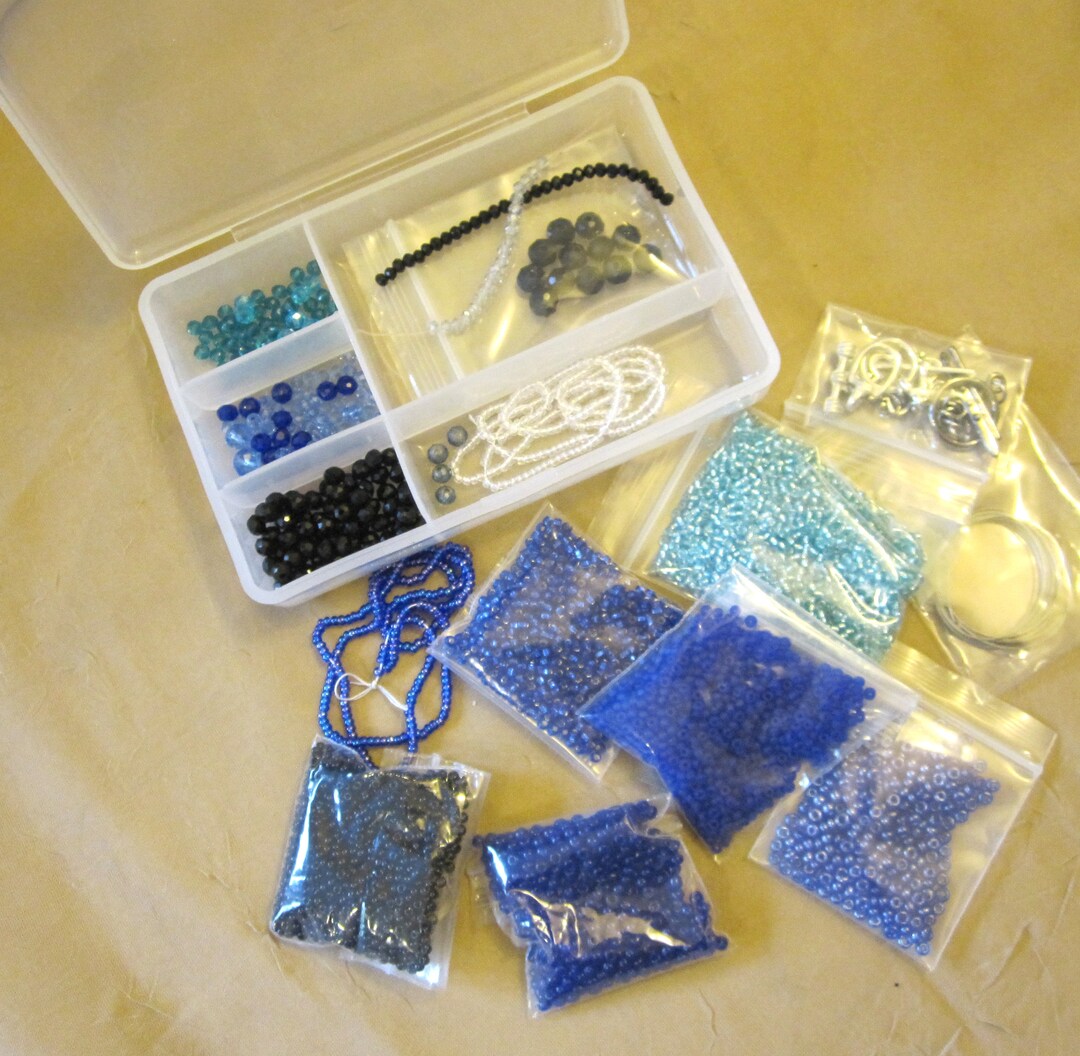 Bead Kit Crystal Rondelles and Seed Beads - Etsy