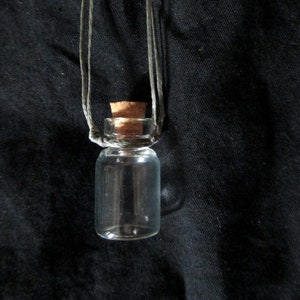 Tiny Jar Necklace With Cork - Etsy