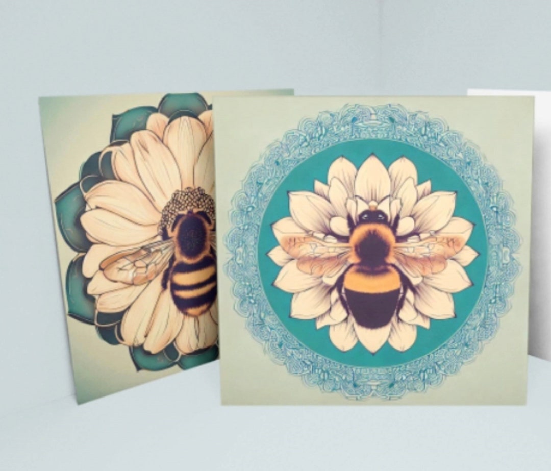 Bumble Bee Greeting Cards, Set of 5 Designs, Bulk Pack of Cards - Etsy