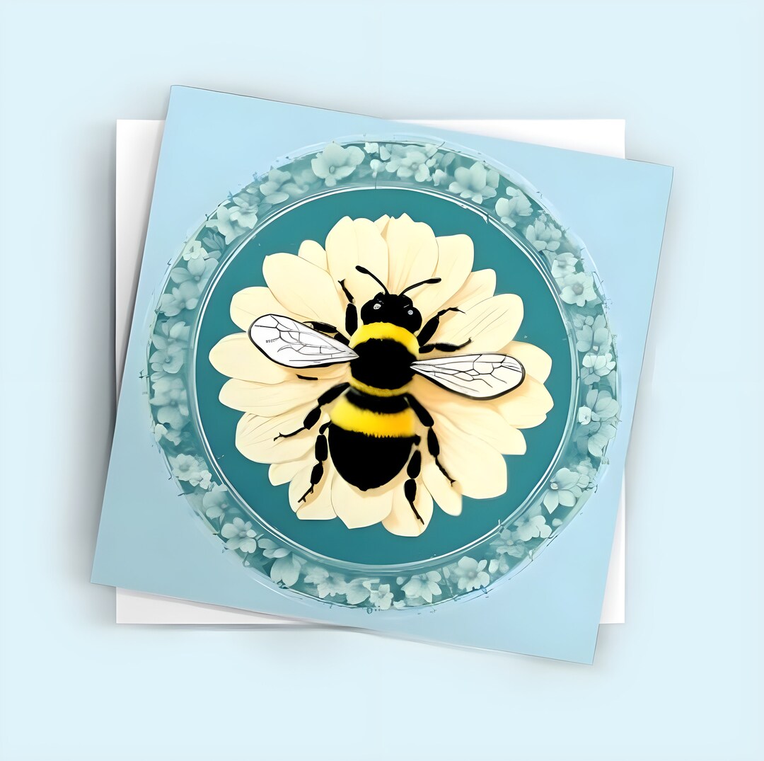 Bumble Bee Cards, Large Note Card, Invites, Birthday, Money Card - Etsy