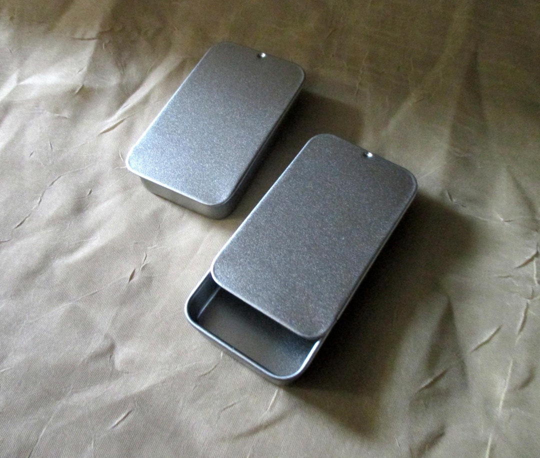 Silver Slider Tins, Slide Lid Tin Containers, Multiple Sizes - Craft ...