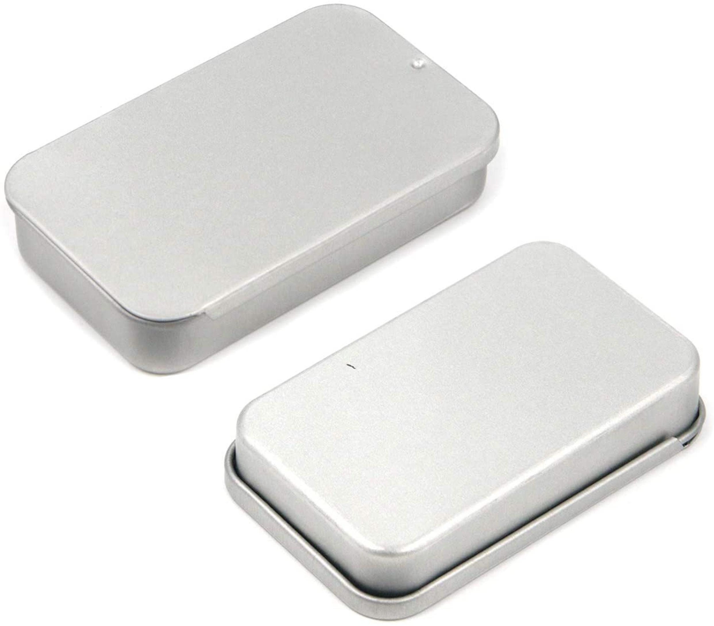Silver Slider Tins, Slide Lid Tin Containers, Multiple Sizes - Craft ...