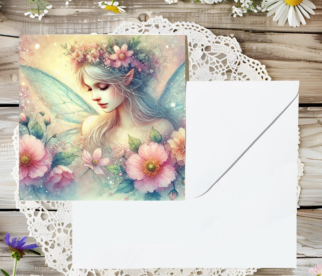 Fairy Greeting Cards, Large and Small Notecards, Birthday, Invitations ...