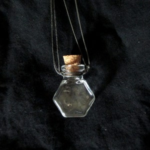 Tiny Jar Necklace With Cork - Etsy
