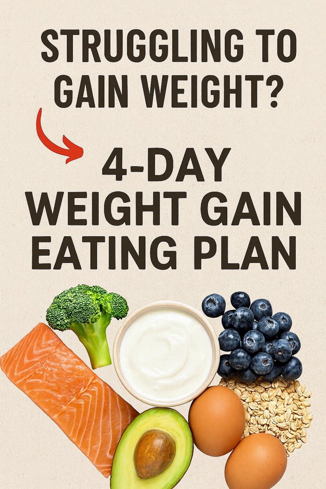 4-day Clean Weight Gain Meal Plan | High Protein Lean Bulk | Easy ...