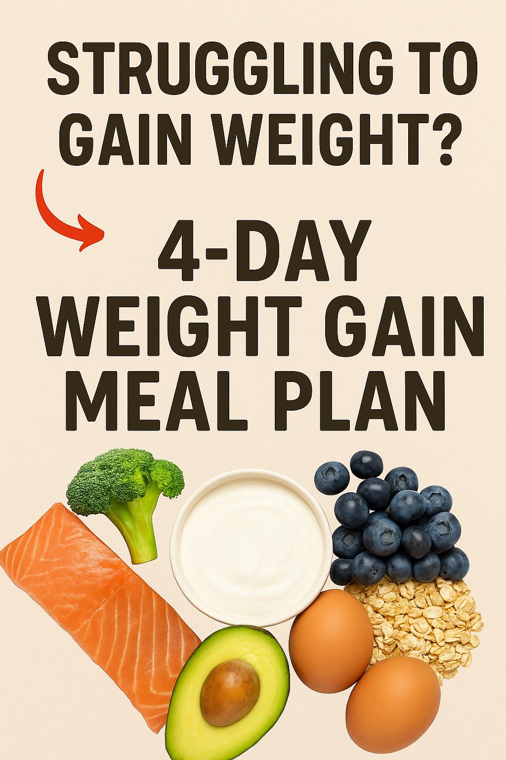4-day Clean Weight Gain Meal Plan | High Protein Lean Bulk | Easy ...