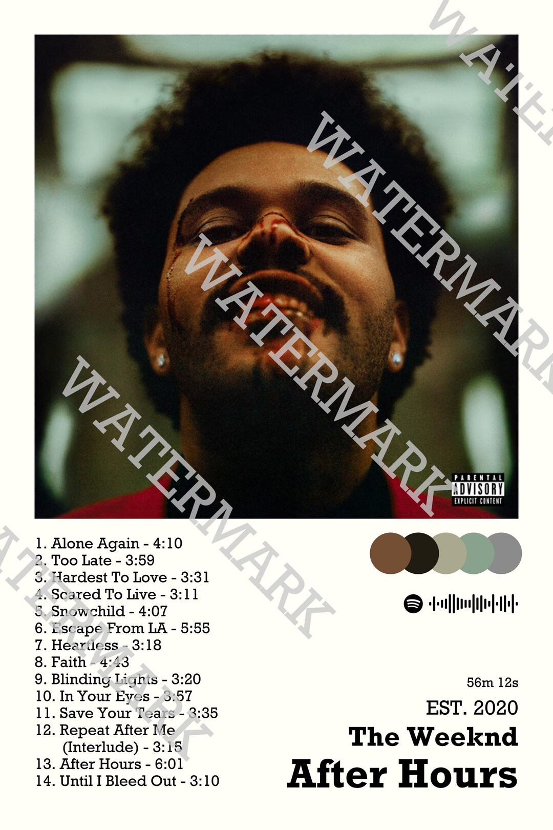 Digital File: Music Album Poster - Etsy