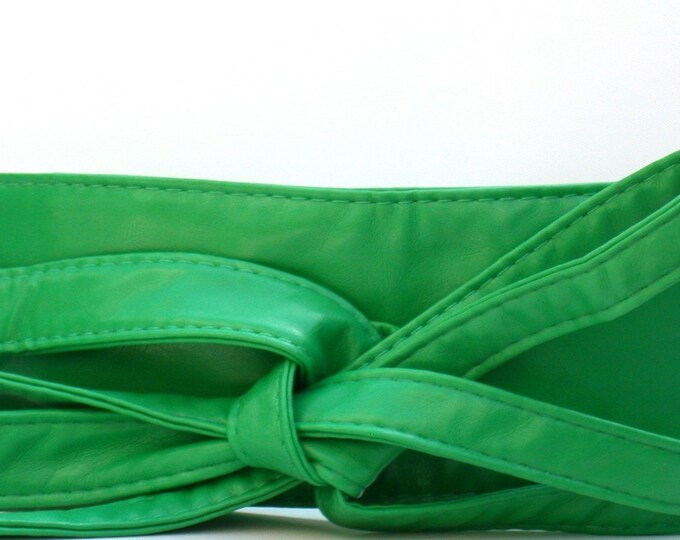 Stunning Green Color Wrap Style Belt - Etsy