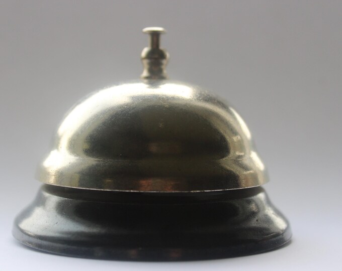 Bell Antique Bell FREE SHIPPING Vintage Front Desk Service Bell 1950's ...