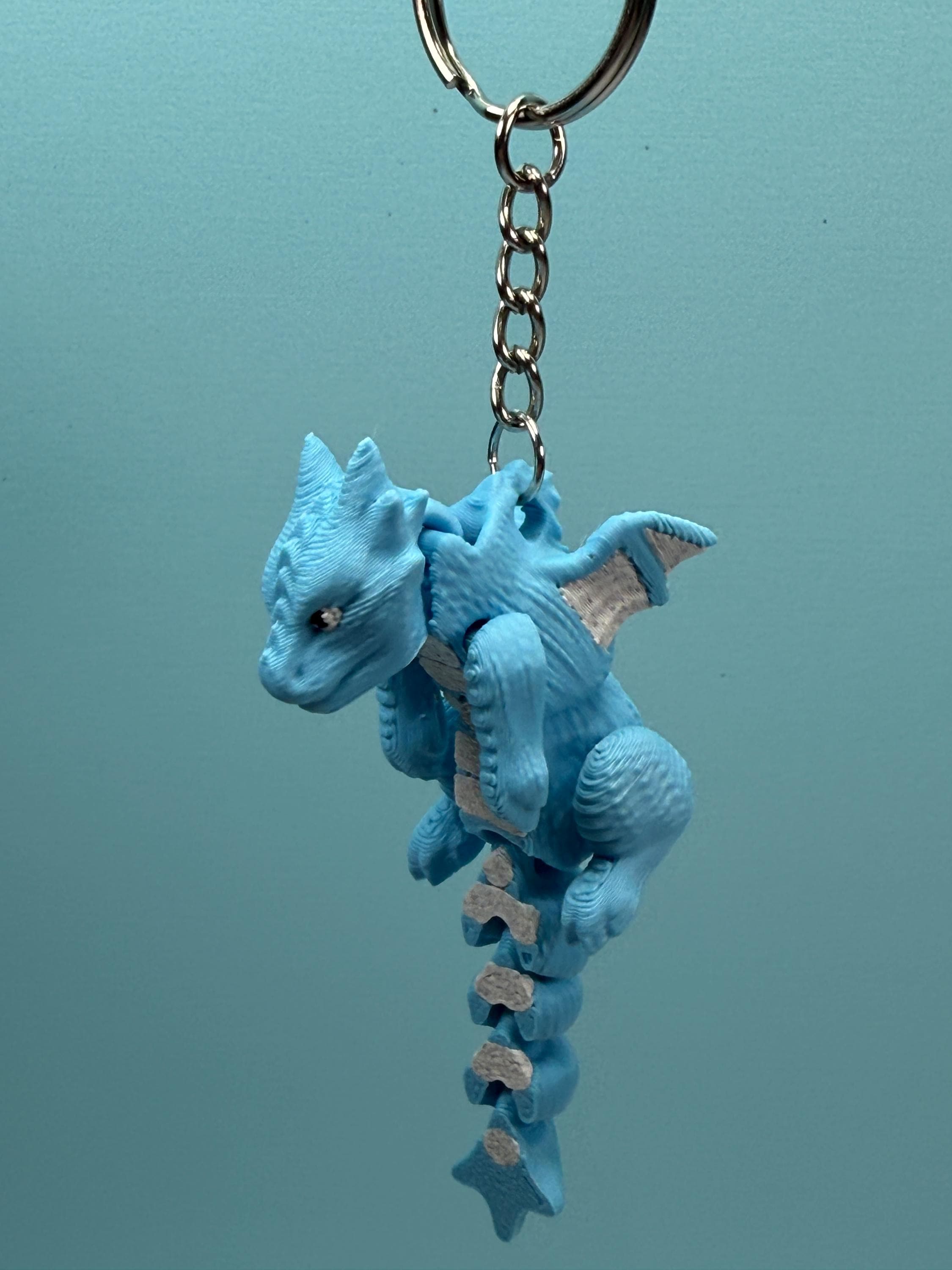 Articulated Flexible Baby Dragon Keychain – Charm for Backpack or Keys ...