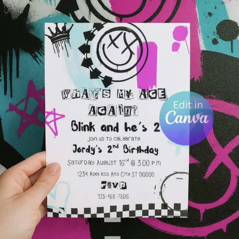 Emo Themed Invite - Etsy