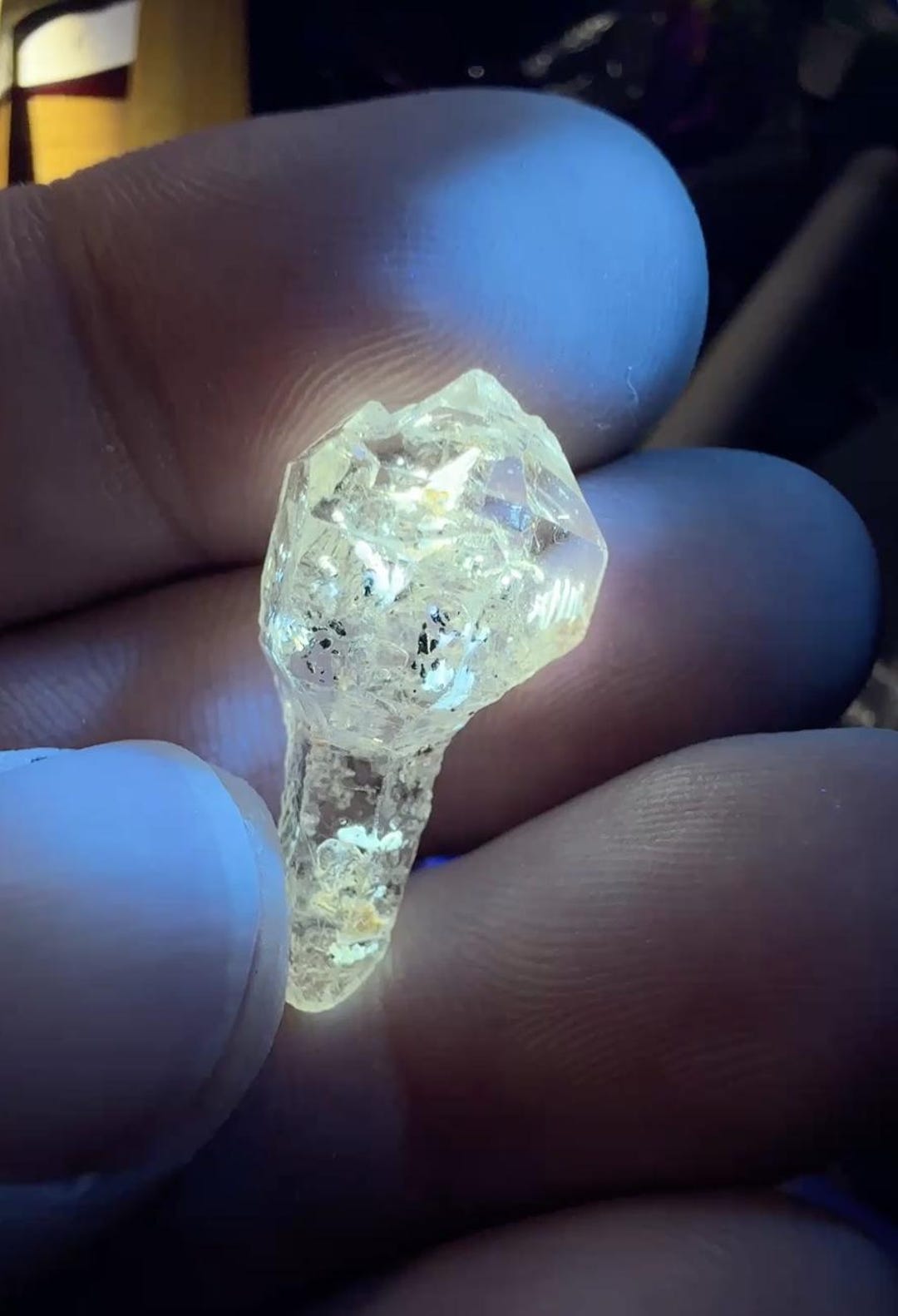Natural Oil-included Quartz Scepter Rough Crystal Necklace - Etsy