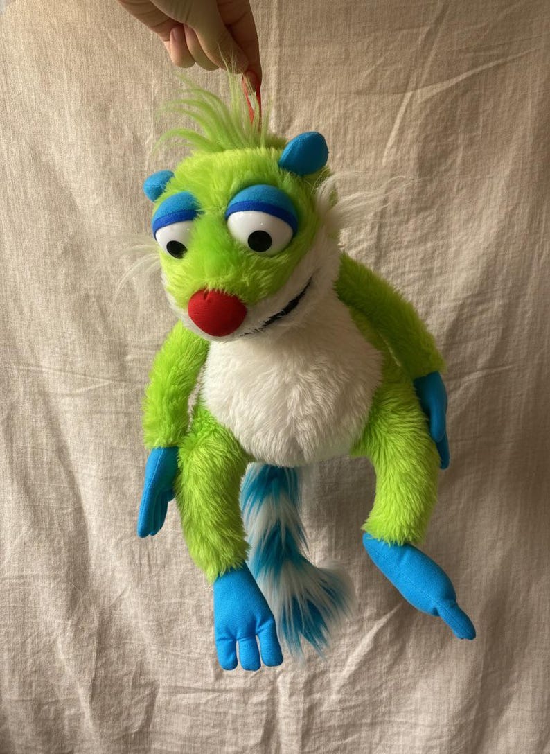Bear in the Big Blue House Treelo Plush Nanco | Vintage Lemur Toy | Jim ...