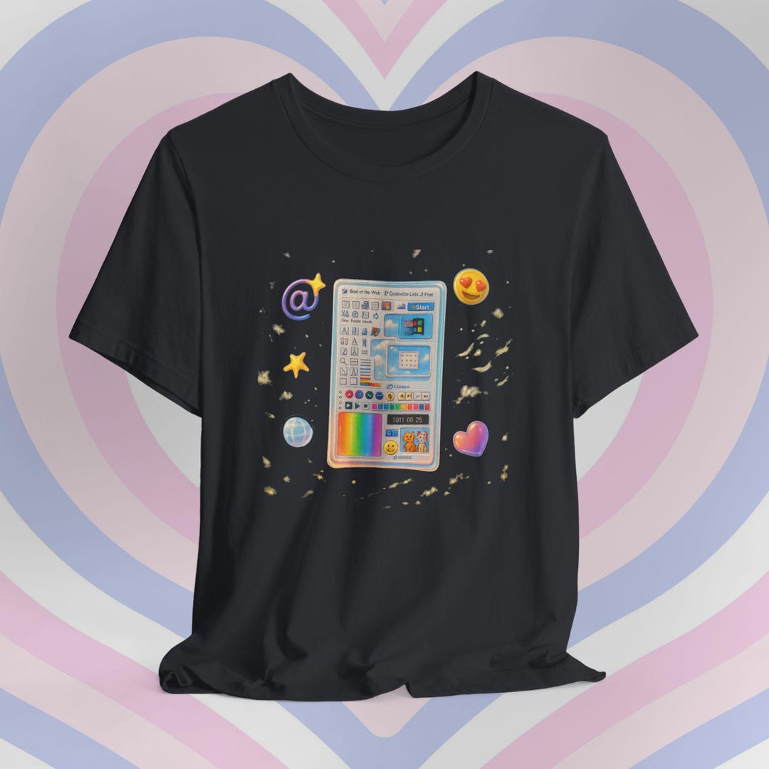 Y2K Kidcore Frutiger Aero T-shirt | Nostalgic Unisex Tee for 2000s ...