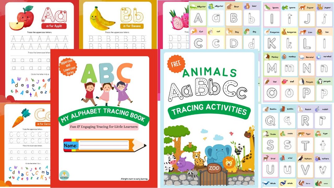 A-Z Letter Tracing Worksheets | Preschool & Kindergarten Handwriting ...