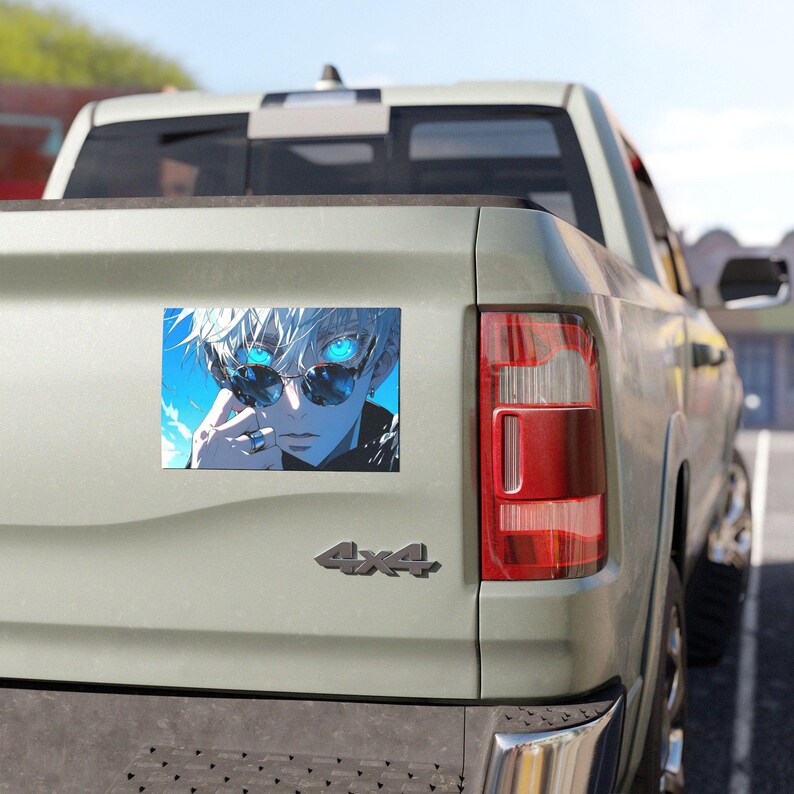 Gojo Satoru Anime Car Magnet: Jujutsu Kaisen JDM Glow Decal - Etsy