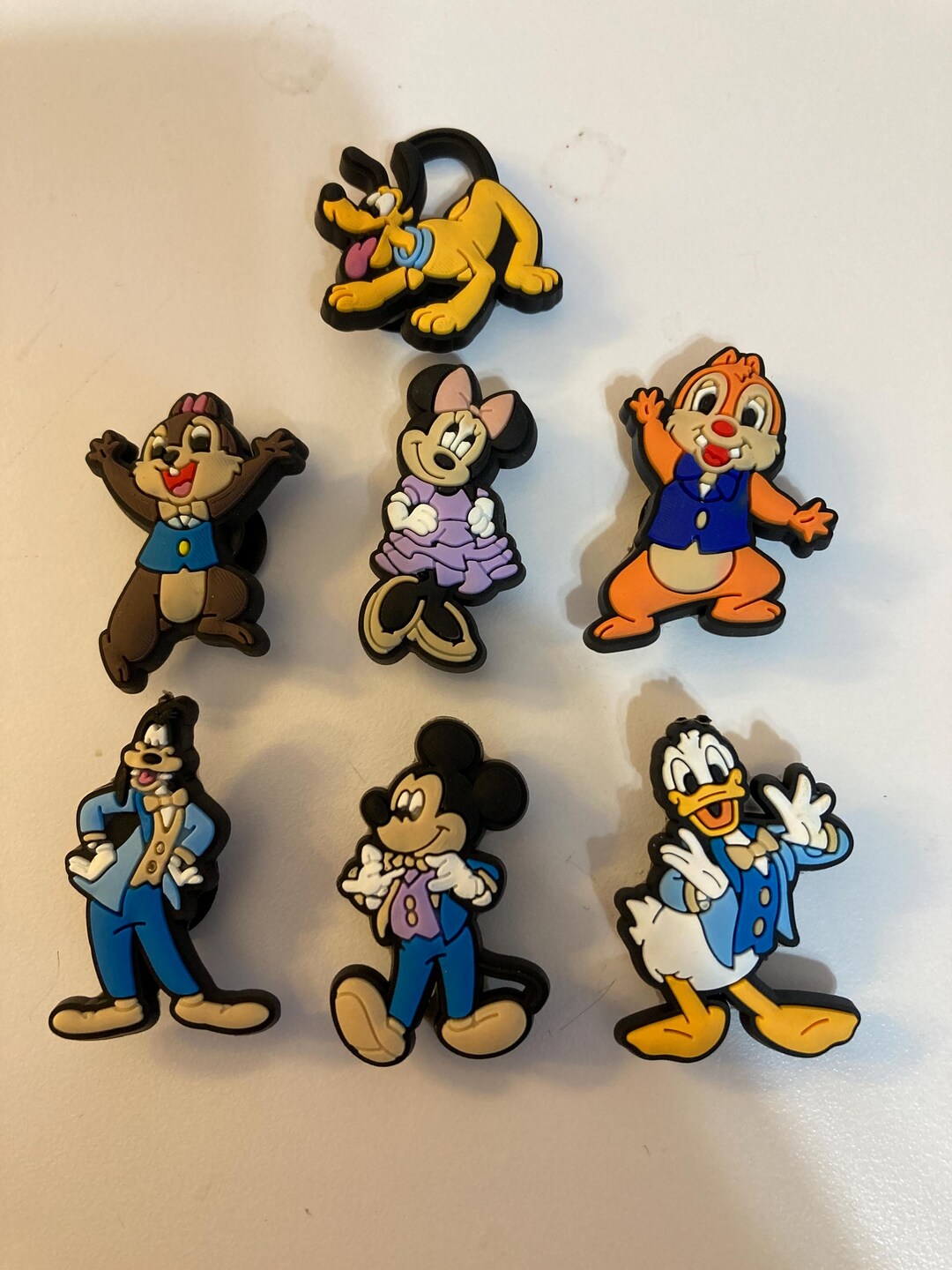 Disney Mickey Mouse Minnie Mouse Donald Goofy Daisy Pluto Shoe Charms ...