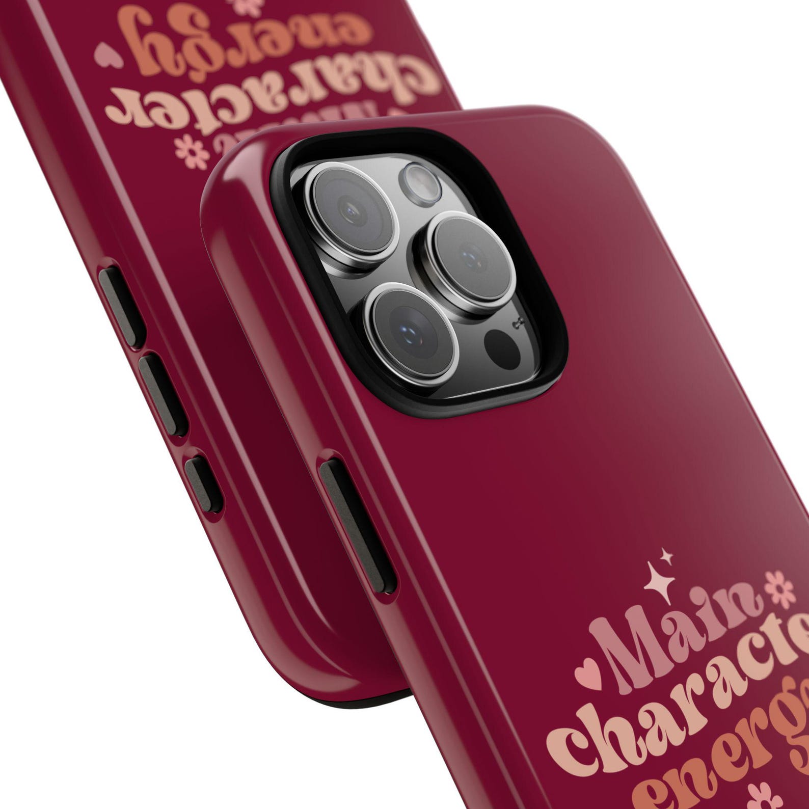 Main Character Energy Phone Case: Retro Gen Z Humor, Durable Lexan ...