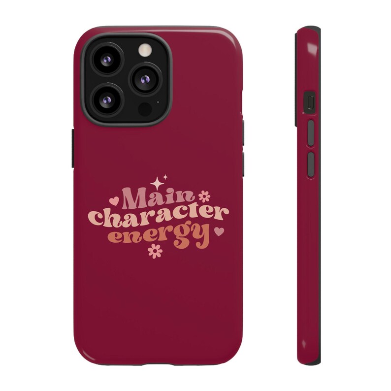 Main Character Energy Phone Case: Retro Gen Z Humor, Durable Lexan ...