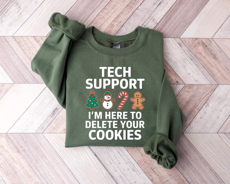 Funny Tech Support Christmas Shirt Cute IT Christmas Shirt Softstyle ...