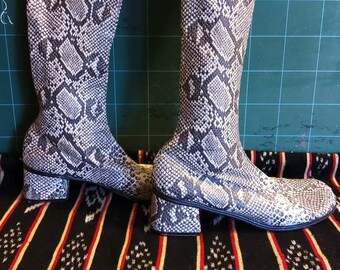 Mens Snake Skin Boots - Etsy