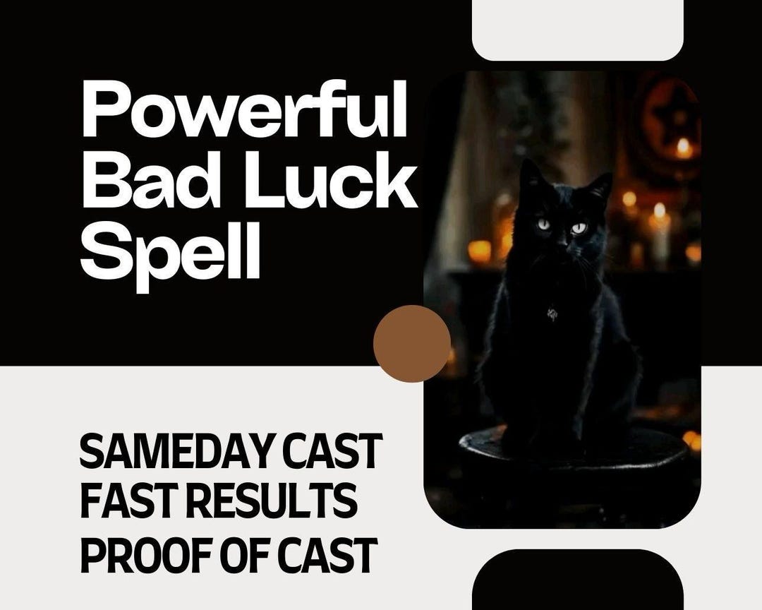 Everlasting Bad Luck Spell: Ruin Enemy, Dark Magic Hex - Etsy