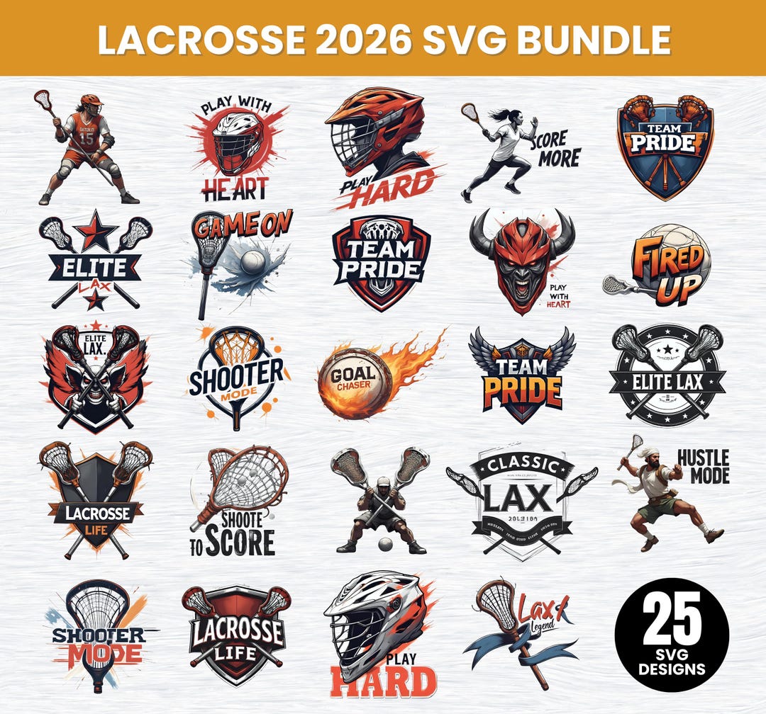 Lacrosse SVG Bundle | Team & Helmet Graphics (digital Files) - Etsy