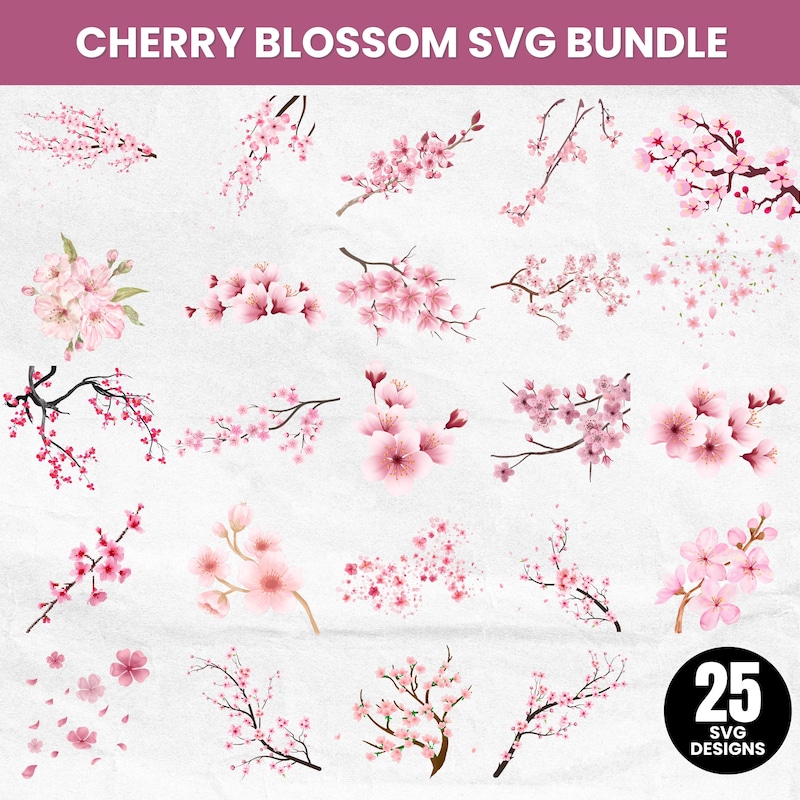 Wallpaper Cherry Branches - Etsy