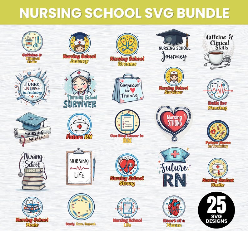 Nursing School Student and Grad SVG - Professional Nurse Gift Design ...