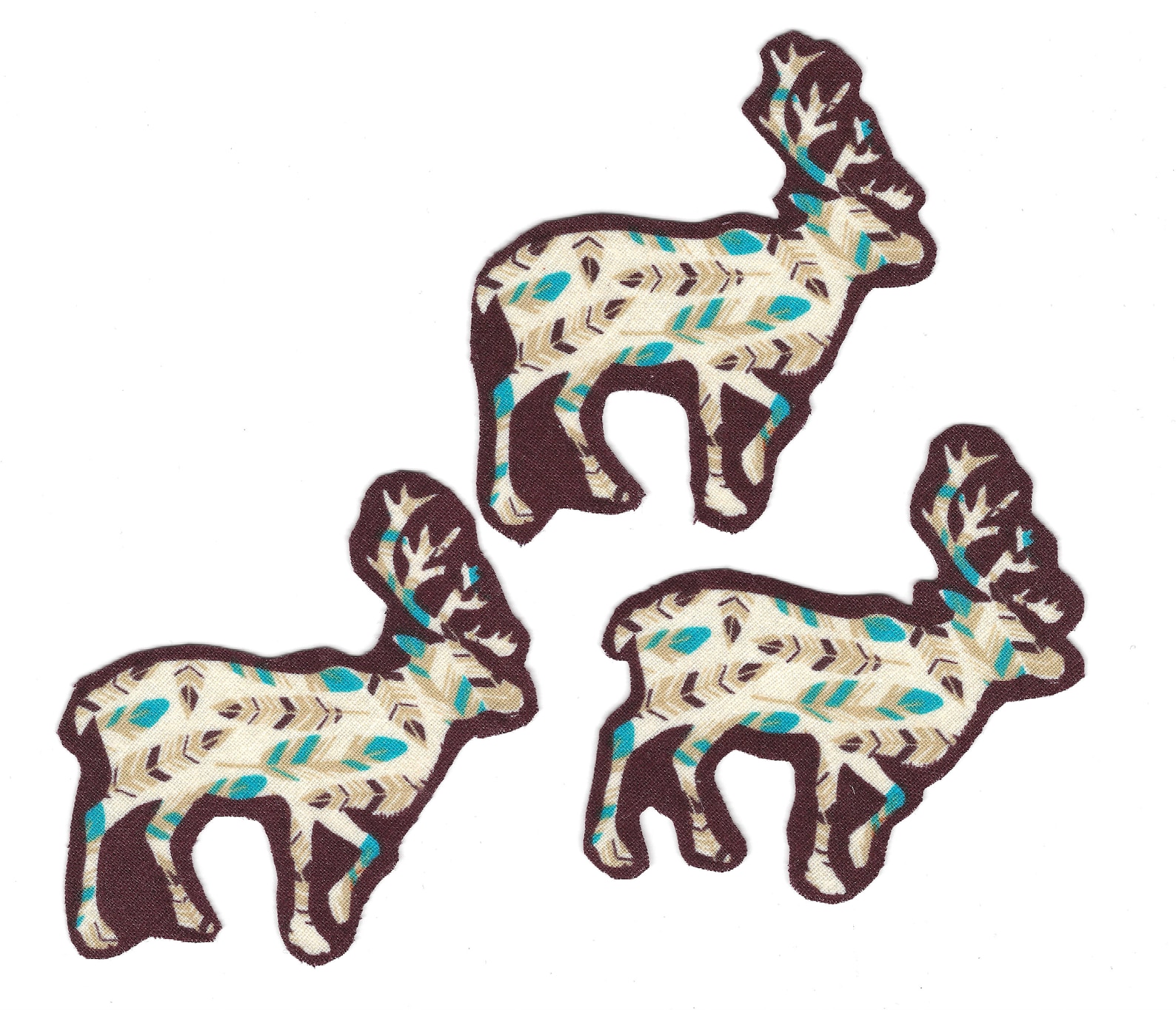 Native Wild Animals Fabric Sew on Appliqué - Etsy