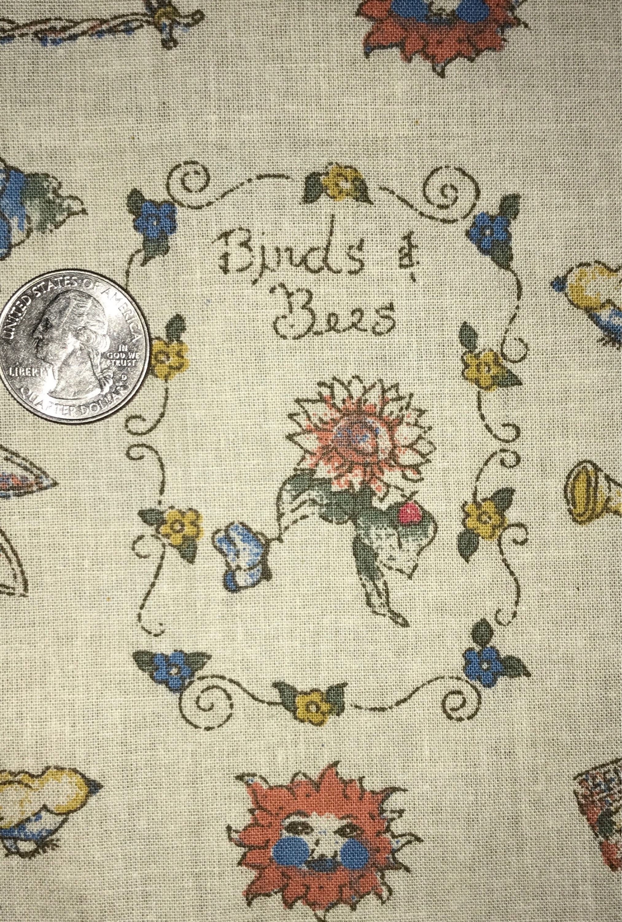 Country Garden Scene Fabric Half Yard - Etsy