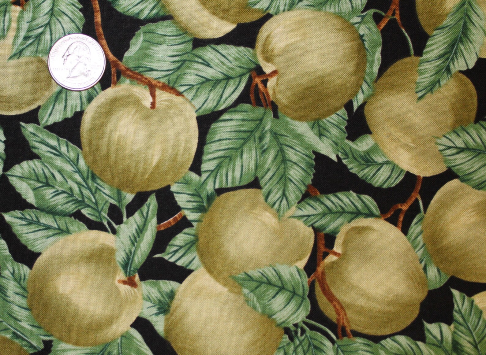Green Apples Fabric Sold by the Half Yard - Etsy