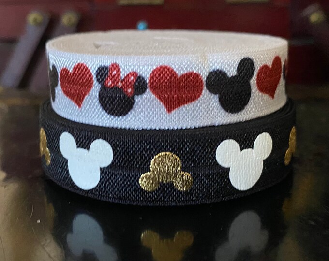 Mickey Elastic Ribbon - Etsy