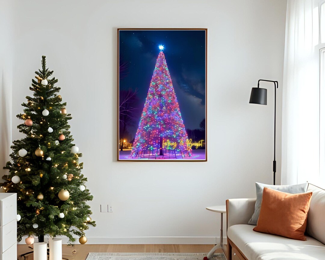 Starlight Christmas Tree – With Quote | Christmas Wall Art | Digital ...