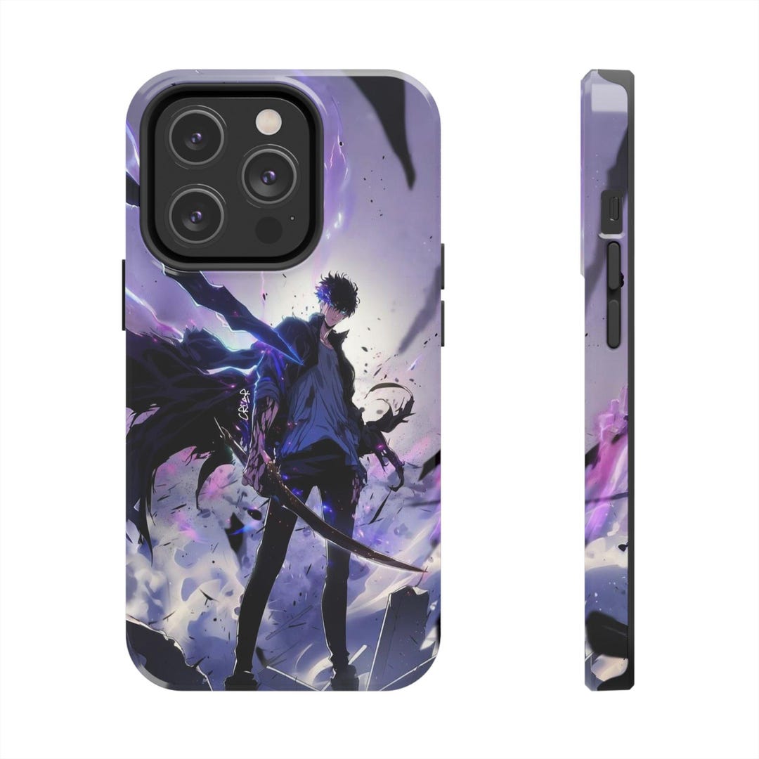 Solo Leveling Sung Jin-woo Phone Case, Anime Phone Case, Man Phone Case ...