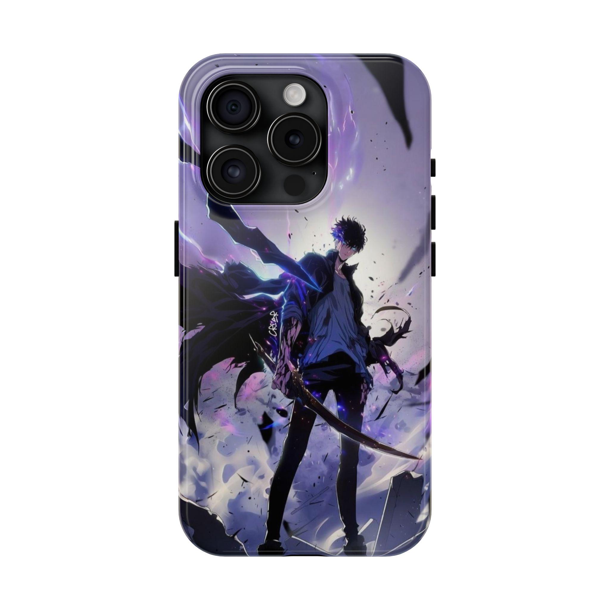 Solo Leveling Sung Jin-woo Phone Case, Anime Phone Case, Man Phone Case ...