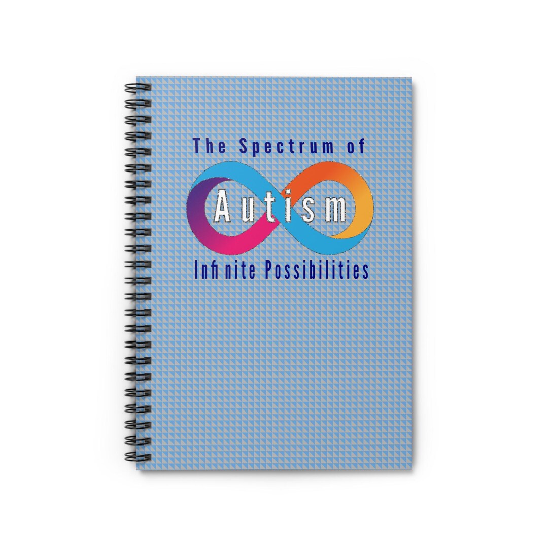 Spiral Notebook Light Blue - Infinite Possibilities - Ruled Line ...