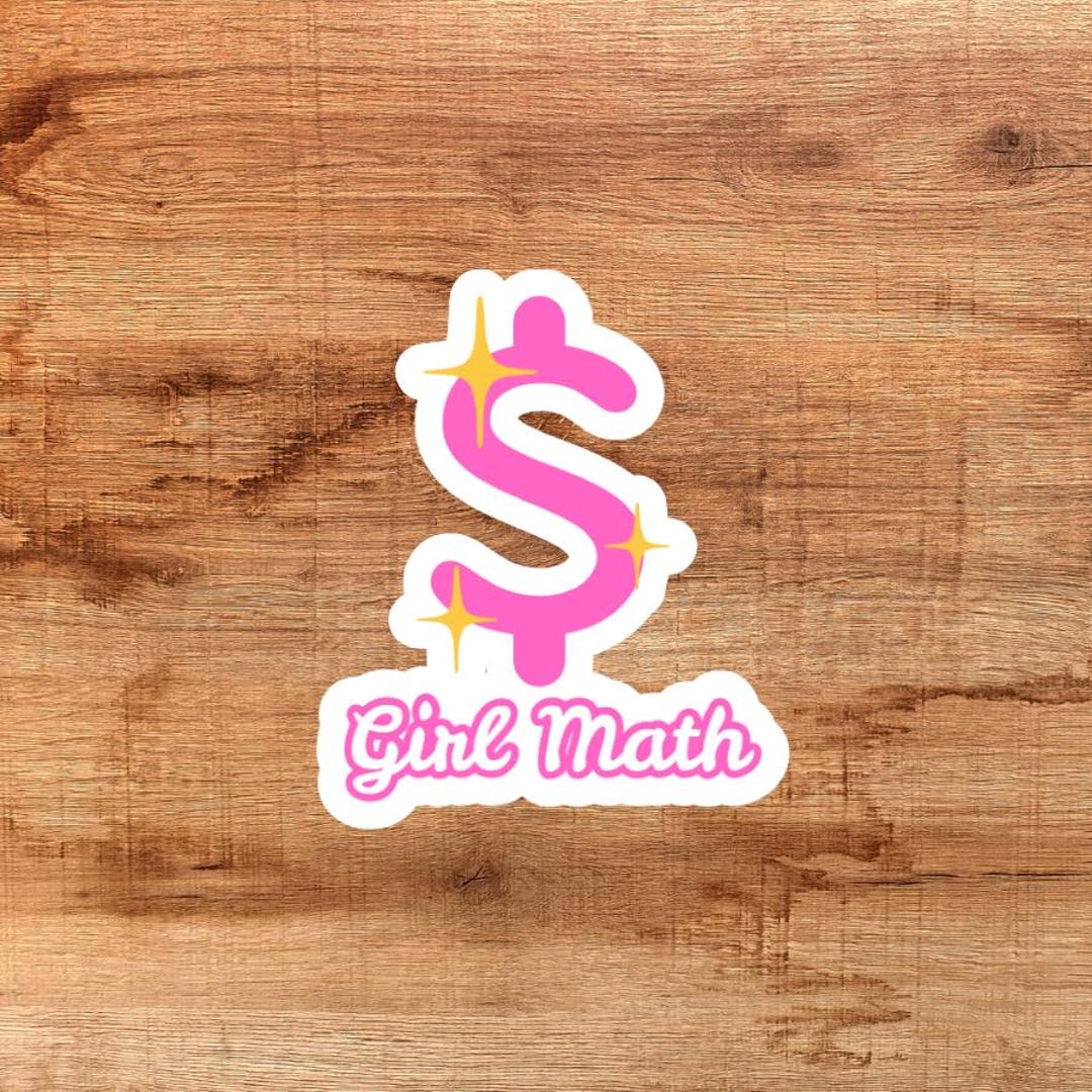 Fun Girl Math Kiss-cut Stickers for Trendy Teens, Laptop Decals ...