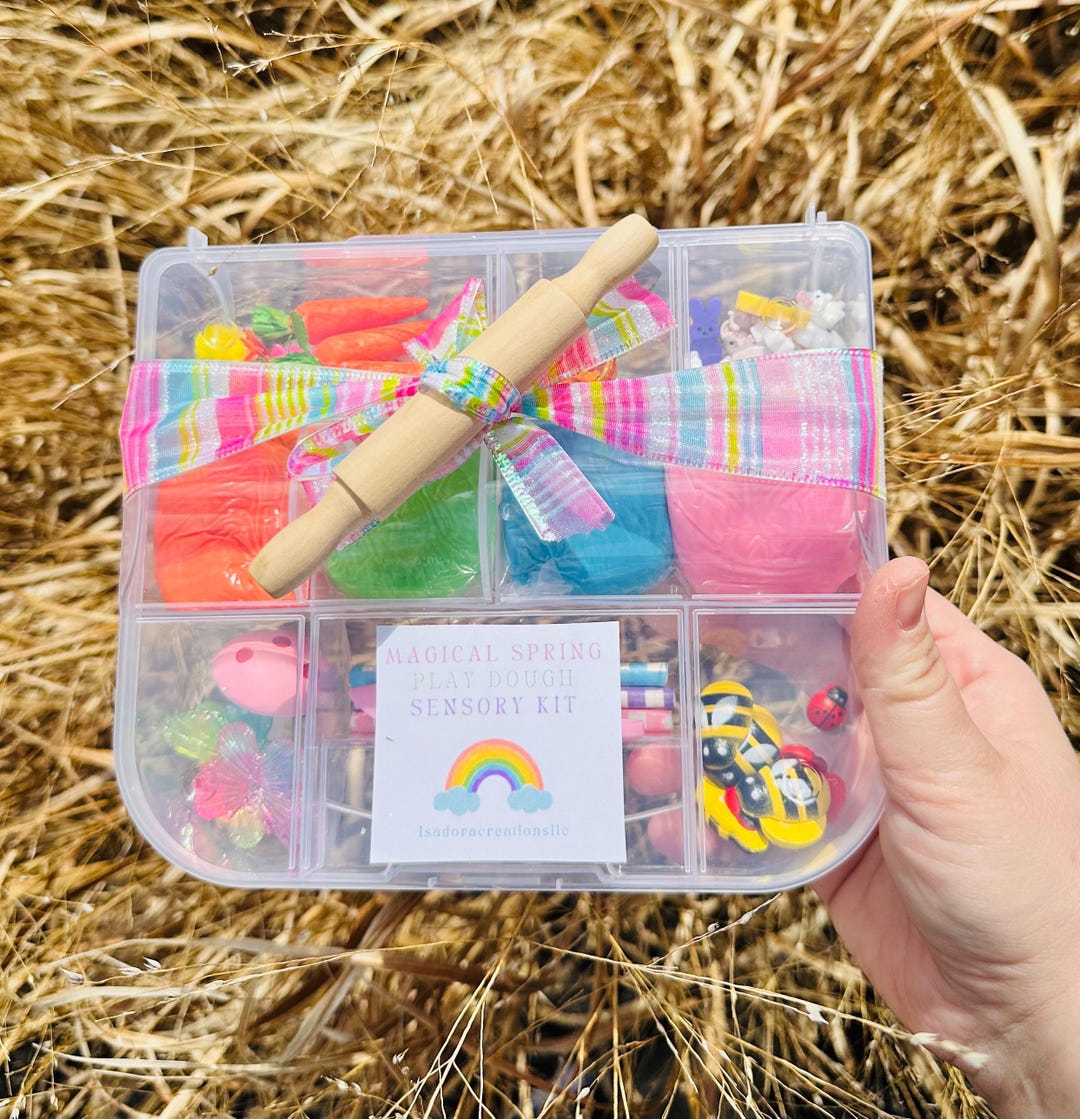 Spring Easter Play Dough Kit, Easter Sensory Kit, Easter Playdoh Kit ...