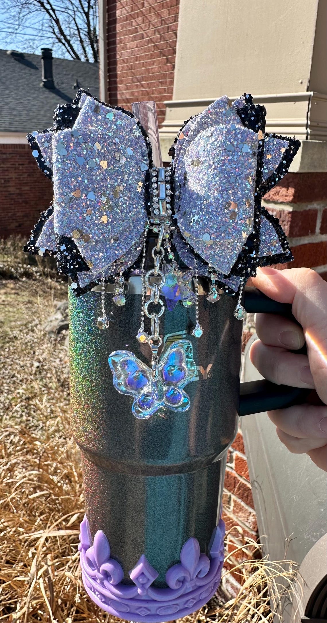 Iridescent Butterfly Stanley Bow - Etsy