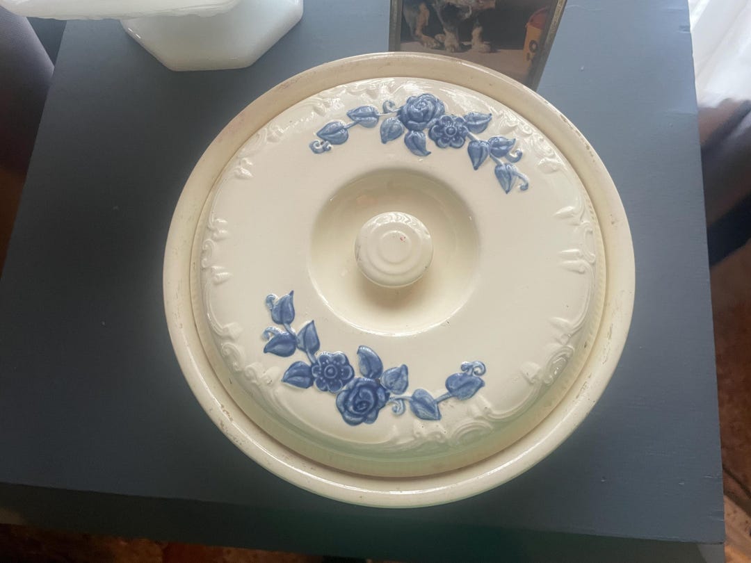 Vintage Casserole Homer Laughlin Oven Serve-8.5" Ivory Casserole Dish ...