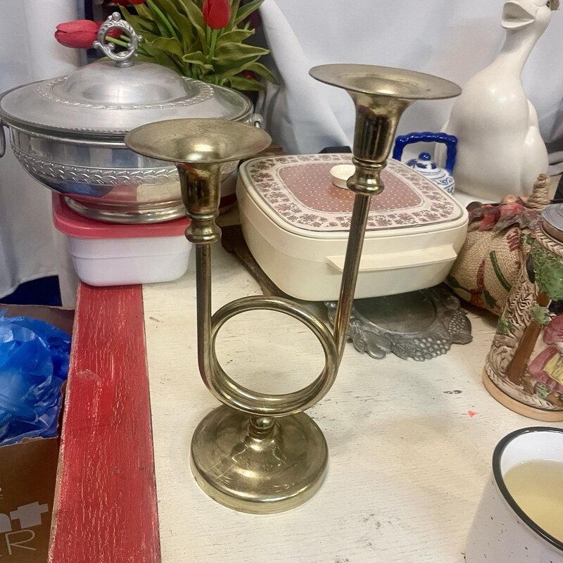 Brass French Horn Candle - Etsy