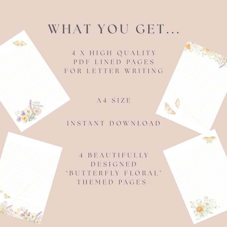 JW Letter Writing Paper Stationary - Printable, A4 Lined and Unlined ...