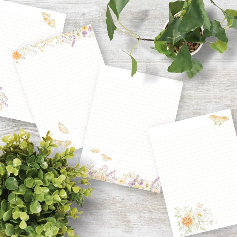 JW Letter Writing Paper Stationary - Printable, A4 Lined and Unlined ...