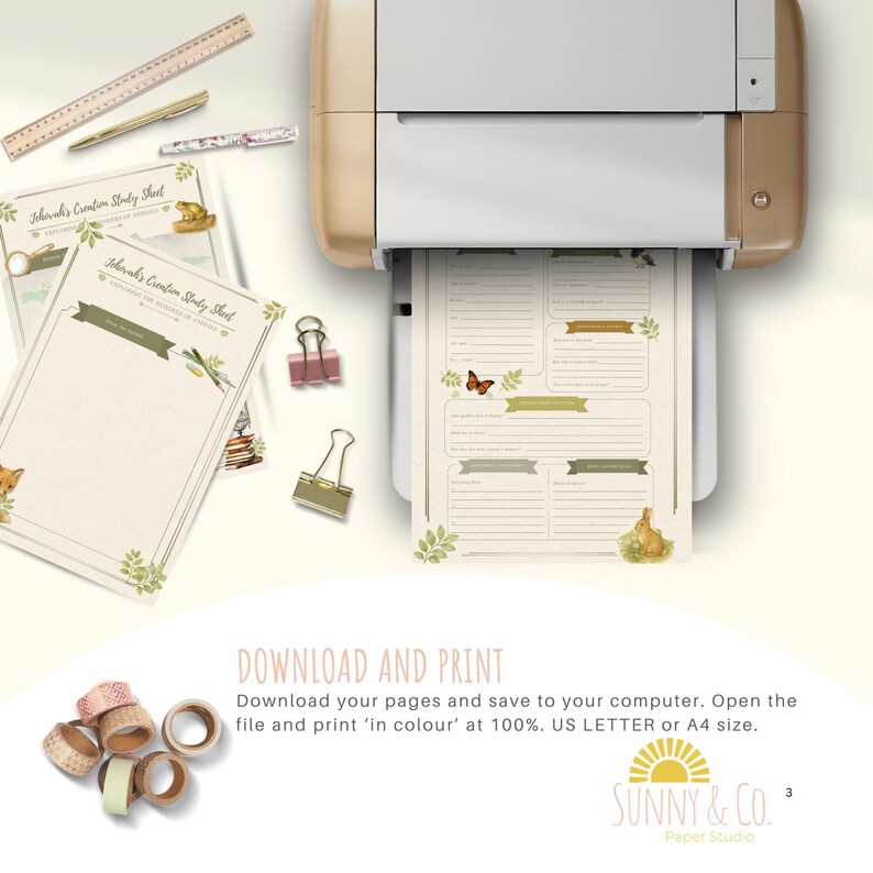 JW Kids Jehovah's Creation Worksheet | Wonders of Animals | Family ...
