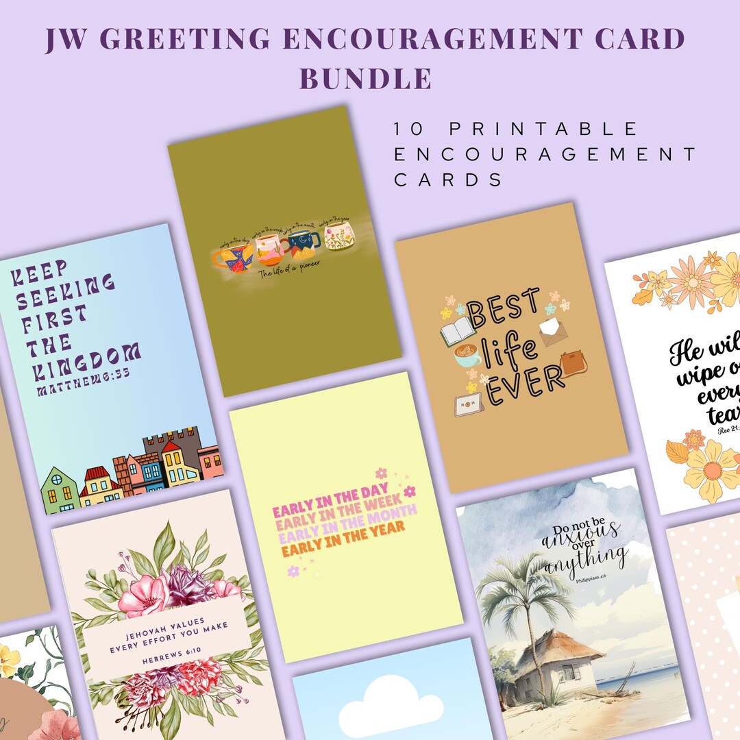 JW Greeting Encouragement Cards Printable | Jehovah’s Witness ...