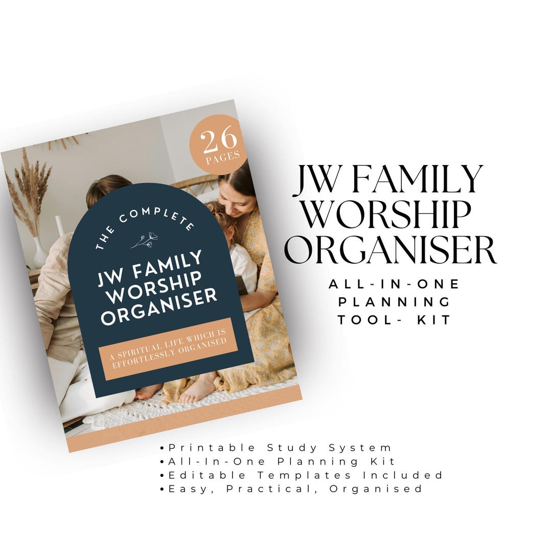 Jw Family Worship Organiser Bundle, Organise Your Bible Study, Download ...