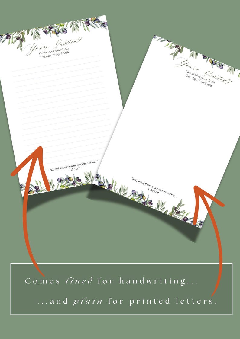 2026 JW Memorial Invitation Printable | Memorial Letter Writing ...