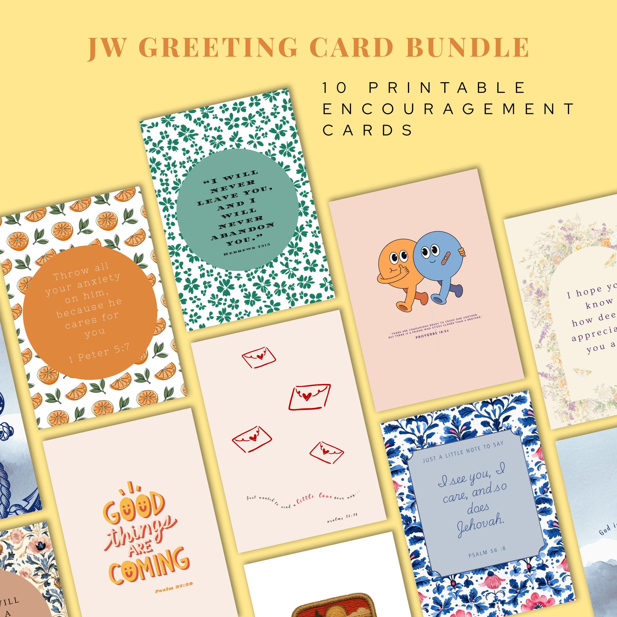 JW Greeting Cards Printable | Jehovah’s Witness Encouragement Cards ...