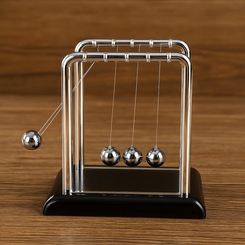 Newton's Cradle, Desk Pendulum, Stress Relief, Home Decor, and Desk Toy ...